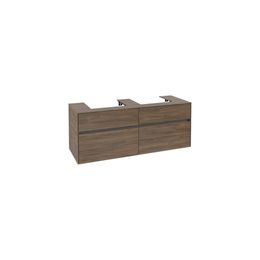 Villeroy & Boch V&B Waschtischunterschrank Collaro 140x54,8x50cm, f 2 WT, arizona oak ; Villeroy & Boch (C07600VH)