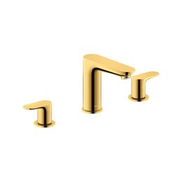 Duravit 3-Loch-Waschtischarmatur Wave Ausladung 129mm, Gold poliert (WA1060005034)