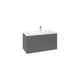 Villeroy & Boch V&B Waschtischunterschrank Antao 98,8x50,4x49,6cm, o Fr., Anthrac. m Lac ; Villeroy & Boch (K05000GK)