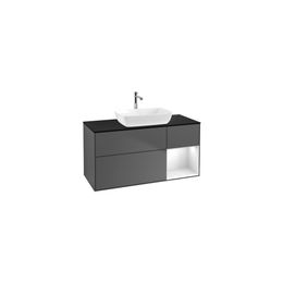 Villeroy & Boch V&B Waschtischunterschrank Finion 120cm, Pl b m, Rg g wh. Lac, Anthrac. m ; Villeroy & Boch (F832GFGK)