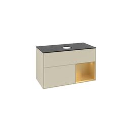 Villeroy & Boch V&B Waschtischunterschrank Finion 100, Pl b m, Reg gol m Lac, si Gr m Lac ; Villeroy & Boch (FA22HFHJ)