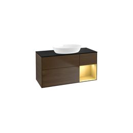 Villeroy & Boch V&B Waschtischunterschrank Wandbeleuchtung Finion 120cm, Pl bla m, Reg gol m Lac, wal ven ; Villeroy & Boch (GA72HFGN)