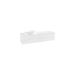 Villeroy & Boch V&B Waschtischunterschrank mit Frontstruktur -Beleuchtung Antao 160x50cm, WBP-farbe Lac, wh. m lacquer ; Villeroy & Boch (L26110MT)