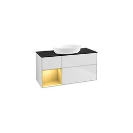 Villeroy & Boch V&B Waschtischunterschrank Wandbeleuchtung Finion 120cm, Pl b m, Reg gol m Lac, wh. m Lac ; Villeroy & Boch (GA62HFMT)