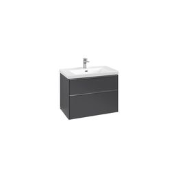 Villeroy & Boch V&B Waschtischunterschrank Subway 3.0 77,2x57,6x47,8cm, m LE/Gr Alu gl, graph. ; Villeroy & Boch (C574L0VR)