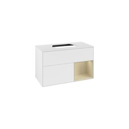 Villeroy & Boch V&B Waschtischunterschrank Finion 100, Pl w m, Rg r si Gr m Lac, wh. m Lac ; Villeroy & Boch (F371HJMT)