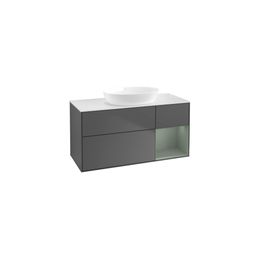 Villeroy & Boch V&B Waschtischunterschrank Wandbeleuchtung Finion 120cm, Pl w m, Rg Oli. m Lac, Anthrac. m ; Villeroy & Boch (GA71GMGK)