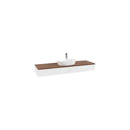 Villeroy & Boch V&B Waschtischunterschrank mit Frontstruktur -Beleuchtung Antao 160x50cm, HL, WBP w. wal, wh. m Lac ; Villeroy & Boch (L14152MT)