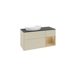 Villeroy & Boch V&B Waschtischunterschrank Finion 120cm, Pl bla m, Reg Oa ven, si Gr m Lac ; Villeroy & Boch (FA52PCHJ)