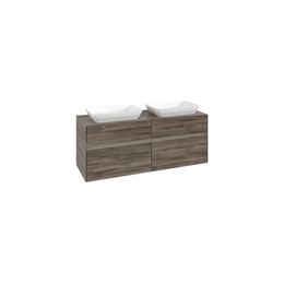Villeroy & Boch V&B Waschtischunterschrank Collaro 140x54,8x50cm, f 2 WT, LED 10 W, st. Oa ; Villeroy & Boch (C119B0RK)