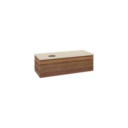 Villeroy & Boch V&B Waschtischunterschrank ohne Frontstruktur, mit Beleuchtung Antao 120x36x50cm, WBP-farbe botti., w. walnut ; Villeroy & Boch (L33013HM)