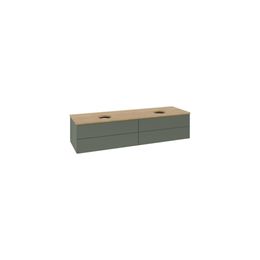 Villeroy & Boch V&B Waschtischunterschrank ohne Frontstruktur, mit Beleuchtung Antao 160x50cm, WBP hon. Oa, lea gre. m Lac ; Villeroy & Boch (L28011HL)