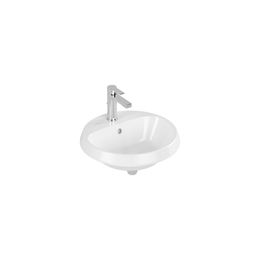 Villeroy & Boch V&B Einbauwaschbecken Architectura d 45cm, rd, 1 Hahnl., o. &Uuml;L, wei&szlig; C-plus ; Villeroy & Boch (5A6546R1)