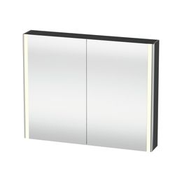 Duravit Uni-Spiegelschrank XSquare Steckd. CH 100x80x15,5cm, gra ma, 2 Tür, LED, wandhängend (XS7113049492000)