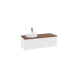 Villeroy & Boch V&B Waschtischunterschrank ohne Frontstruktur, mit Beleuchtung Antao 120x36x50cm, HL, WBP w. wal, wh. m Lac ; Villeroy & Boch (L33052MT)