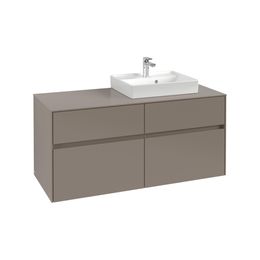 Villeroy & Boch V&B Waschtischunterschrank Collaro 120x54,8x50cm, WT r, LED 8,8 W, volc bla ; Villeroy & Boch (C072B0VL)