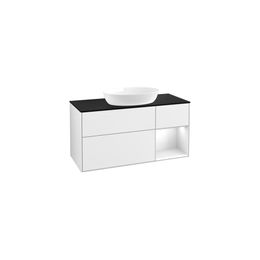 Villeroy & Boch V&B Waschtischunterschrank Wandbeleuchtung Finion 120cm, Pl b m, Rg g wh. Lac, glo wh. Lac ; Villeroy & Boch (GA72GFGF)