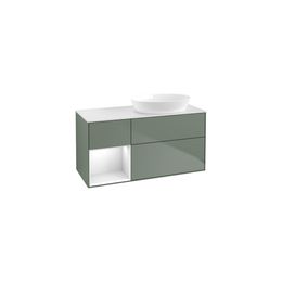 Villeroy & Boch V&B Waschtischunterschrank Wandbeleuchtung Finion 120cm, Pl w m, Rg g wh. Lac, Oli. m Lac ; Villeroy & Boch (GA41GFGM)