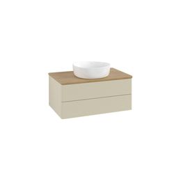 Villeroy & Boch V&B Waschtischunterschrank mit Frontstruktur Antao 80x36x50cm, WBP hon. Oa, si Gr m Lac ; Villeroy & Boch (K19111HJ)
