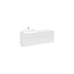 Villeroy & Boch V&B Waschtischunterschrank Collaro 160x54,8x50cm, WT links, glossy white ; Villeroy & Boch (C07800DH)