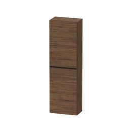 Duravit Halbhochschrank D-Neo 40x24cm, 1 T&uuml;r, 4 B&ouml;, An L, sw/Nuss dkl. (DE1318LBD210000)