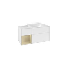 Villeroy & Boch V&B Waschtischunterschrank Finion 120cm, Pl w m, Rg si Gr m Lac, wh. m Lac ; Villeroy & Boch (FA61HJMT)