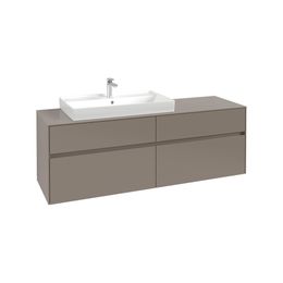 Villeroy & Boch V&B Waschtischunterschrank Collaro 160x54,8x50cm, WT links, volcano black ; Villeroy & Boch (C02600VL)