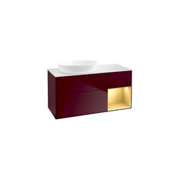 Villeroy & Boch V&B Waschtischunterschrank Finion 120cm, Pl wh. m, Reg gol m Lac, Peo m ; Villeroy & Boch (FA51HFHB)