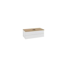 Villeroy & Boch V&B Waschtischunterschrank mit Frontstruktur Antao 100x36x50cm, HL, WBP hon. Oa, g wh. Lac ; Villeroy & Boch (K20151GF)