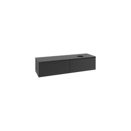 Villeroy & Boch V&B Waschtischunterschrank mit Frontstruktur -Beleuchtung Antao 160x50cm, WBP-farbe Lac, bla m lacquer ; Villeroy & Boch (L38110PD)
