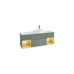 Villeroy & Boch V&B Waschtischunterschrank Finion 160cm, Pl w m, Reg gol m Lac, Oli. m Lac ; Villeroy & Boch (F981HFGM)