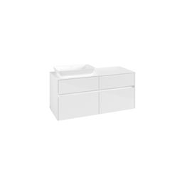 Villeroy & Boch V&B Waschtischunterschrank Collaro 120x54,8x50cm, WT l, LED 8,8 W, glo wh. ; Villeroy & Boch (C113B0DH)