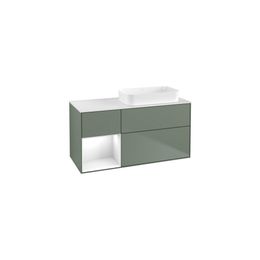 Villeroy & Boch V&B Waschtischunterschrank Wandbeleuchtung Finion 120x60 cm, Rg li glo wh. Lac, Oli. m Lac ; Villeroy & Boch (G681GFGM)