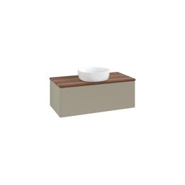 Villeroy & Boch V&B Waschtischunterschrank ohne Frontstruktur Antao 100x36x50cm, WBP w. wal, st. Gr m Lac ; Villeroy & Boch (K31012HK)