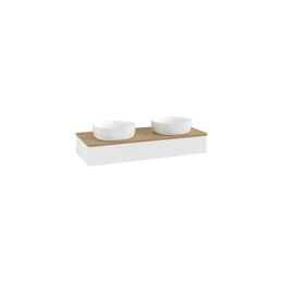 Villeroy & Boch V&B Waschtischunterschrank ohne Frontstruktur Antao 120x19x50cm, WBP hon. Oa, wh. m Lac ; Villeroy & Boch (K13011MT)