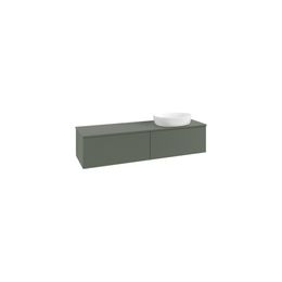 Villeroy & Boch V&B Waschtischunterschrank mit Frontstruktur -Beleuchtung Antao 160x50cm, WBP-farbe Lac, lea gre. m Lac ; Villeroy & Boch (L38110HL)