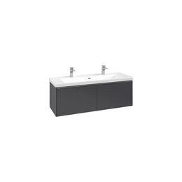 Villeroy & Boch V&B Waschtischunterschrank Subway 3.0 127,2x42,9x47,8cm, m LE/Gr AL gl, graph. ; Villeroy & Boch (C601L0VR)