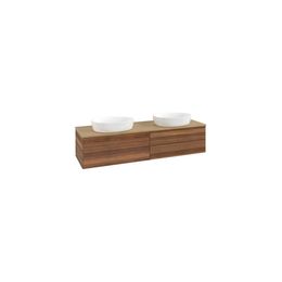 Villeroy & Boch V&B Waschtischunterschrank ohne Frontstruktur Antao 160x50cm, WBP-farbe hon. Oa, warm walnut ; Villeroy & Boch (K28011HM)