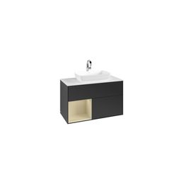 Villeroy & Boch V&B Waschtischunterschrank Finion 100, Pl w m, Reg si Gr m Lac, bla m Lac ; Villeroy & Boch (F771HJPD)