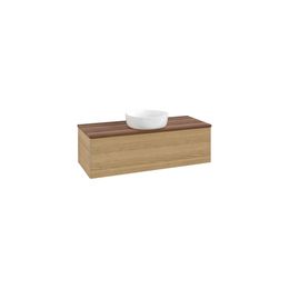 Villeroy & Boch V&B Waschtischunterschrank ohne Frontstruktur, mit Beleuchtung Antao 120x36x50cm, WBP-farbe w. wal, honey oak ; Villeroy & Boch (L32012HN)