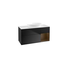 Villeroy & Boch V&B Waschtischunterschrank Wandbeleuchtung Finion 120cm, Pl wh. m, Reg wal ven, bla m Lac ; Villeroy & Boch (GA71GNPD)