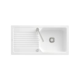 Villeroy & Boch V&B Fl&auml;chenb&uuml;ndige Sp&uuml;le Linara 60 Flat m Abl.garn, Exzenter, we alp CeramicPlus ; Villeroy & Boch (33862FR1)