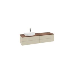 Villeroy & Boch V&B Waschtischunterschrank mit Frontstruktur Antao 160x50cm, HL, WBP w. wal, si Gr m Lac ; Villeroy & Boch (K26152HJ)