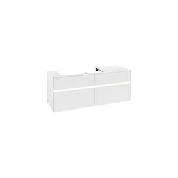 Villeroy & Boch V&B Waschtischunterschrank Collaro 140x54,8x50cm, WT l, LED 10W, wh. ma ; Villeroy & Boch (C089B0MS)