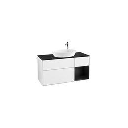 Villeroy & Boch V&B Waschtischunterschrank Wandbeleuchtung Finion 120cm, Pl b m, Rg bla m Lac, glo wh. Lac ; Villeroy & Boch (G952PDGF)