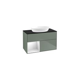 Villeroy & Boch V&B Waschtischunterschrank Wandbeleuchtung Finion 100, Pl bla m, Reg wh. m Lac, Oli. m Lac ; Villeroy & Boch (GA12MTGM)