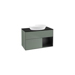 Villeroy & Boch V&B Waschtischunterschrank Wandbeleuchtung Finion 100, Pl bla m, Reg bla m Lac, Oli. m Lac ; Villeroy & Boch (GA22PDGM)