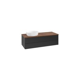 Villeroy & Boch V&B Waschtischunterschrank ohne Frontstruktur Antao 120x36x50cm, WBP-farbe w. wal, bla m Lac ; Villeroy & Boch (K22012PD)