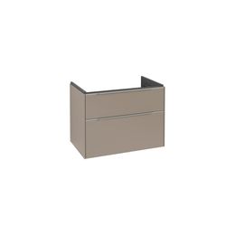 Villeroy & Boch V&B Waschtischunterschrank Subway 3.0 77,2x57,6x47,8cm, m LED/Gr Alu gl, taupe ; Villeroy & Boch (C574L0VM)
