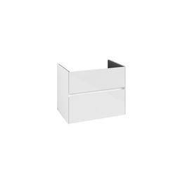 Villeroy & Boch V&B Waschtischunterschrank Collaro 76,1x61x48cm, WT mi, LED 5,5W, glo wh. ; Villeroy & Boch (C144B0DH)